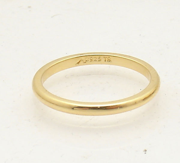 Michael Anthony Technibond Plain Wedding Band Ring 14K Yellow Gold ...
