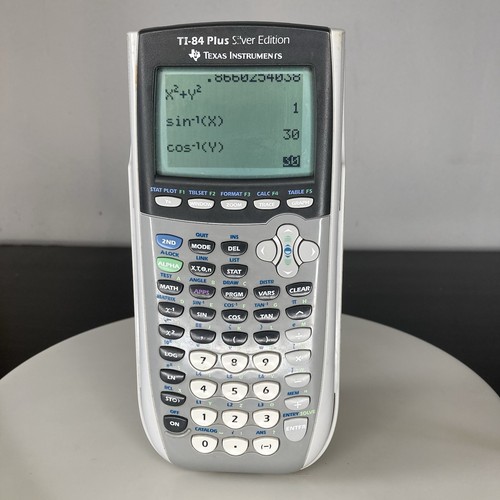 Texas Instruments TI-84 Plus Silver Edition Graphing Calculator w ...
