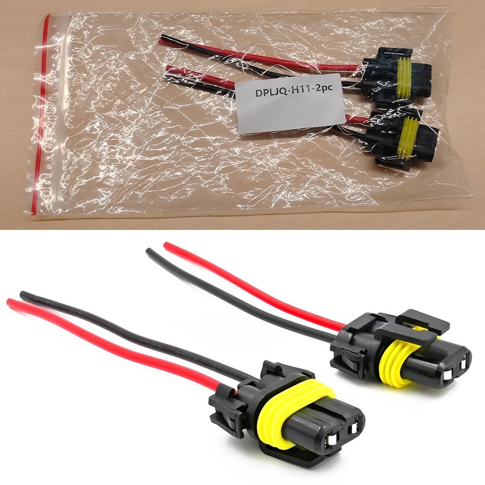 Wire Pigtail Female S H8 Two Harness Head Light Low Beam Socket ...