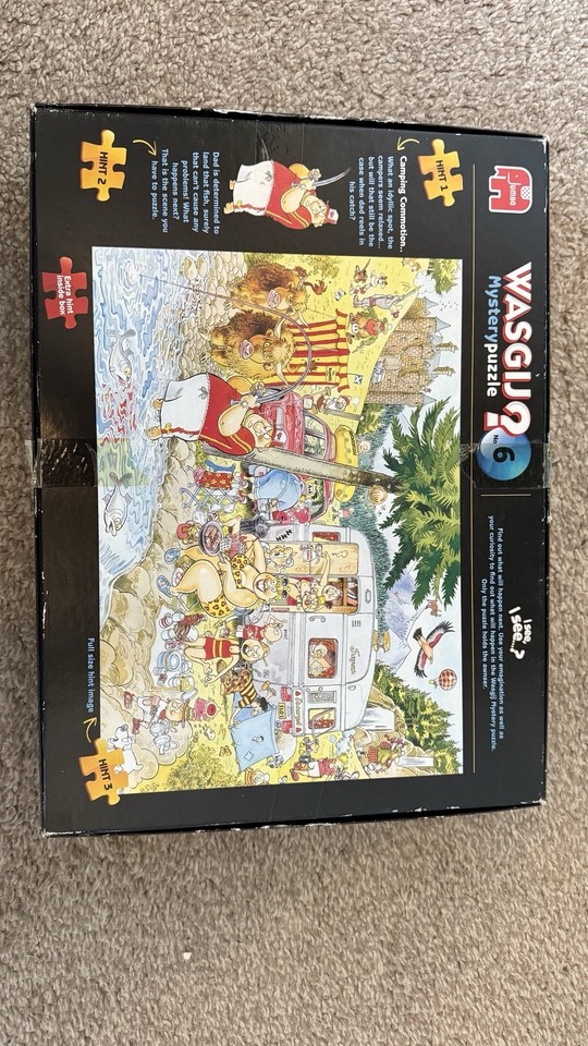 Wasgij Mystery Puzzle Number 6 Camping Commotion 1000pcs Complete ...