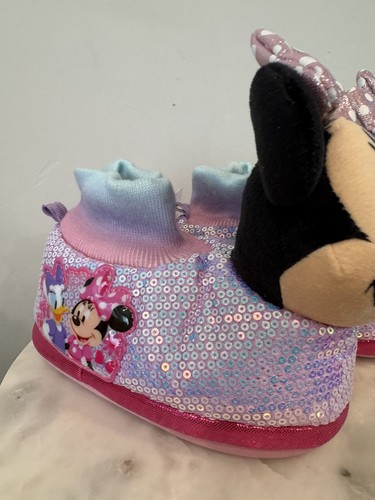 Disney Minnie Mouse Toddler Girls Slippers Size: 7-8 New with Tags | eBay