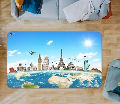 3D Famous Buildings NBC633649 Game Rug Mat Elegant Photo Carpet Mat ...