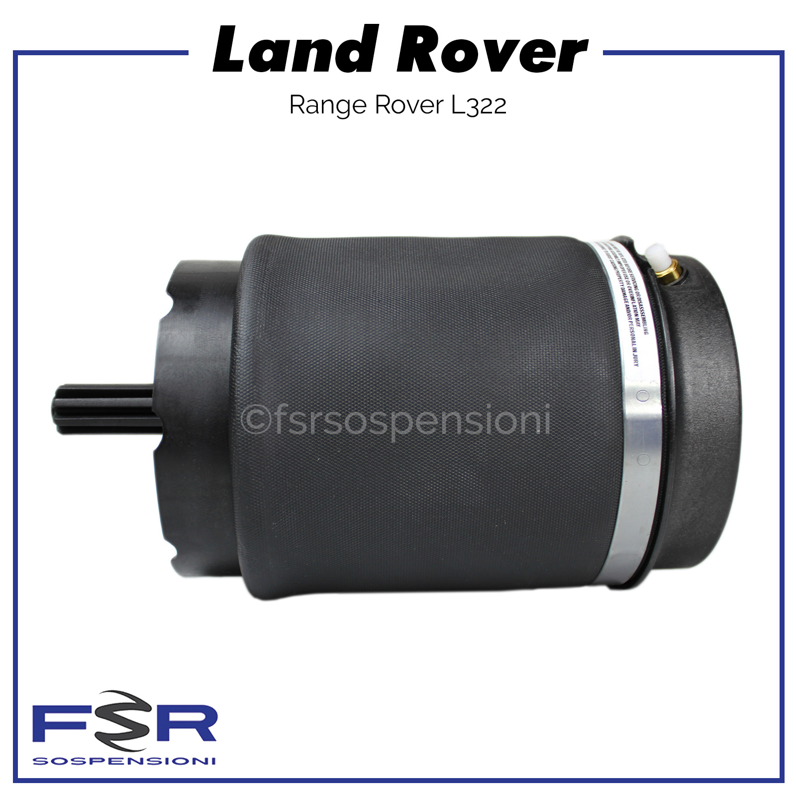 Range Rover L322 Air Spring Bellows Suspension Rear Right Left ...