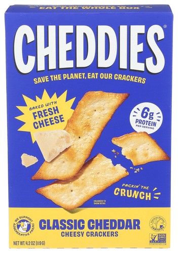 All Natural Protein Packed Cheddar Crackers Cheddar Cheese 4.2 Ounce ...