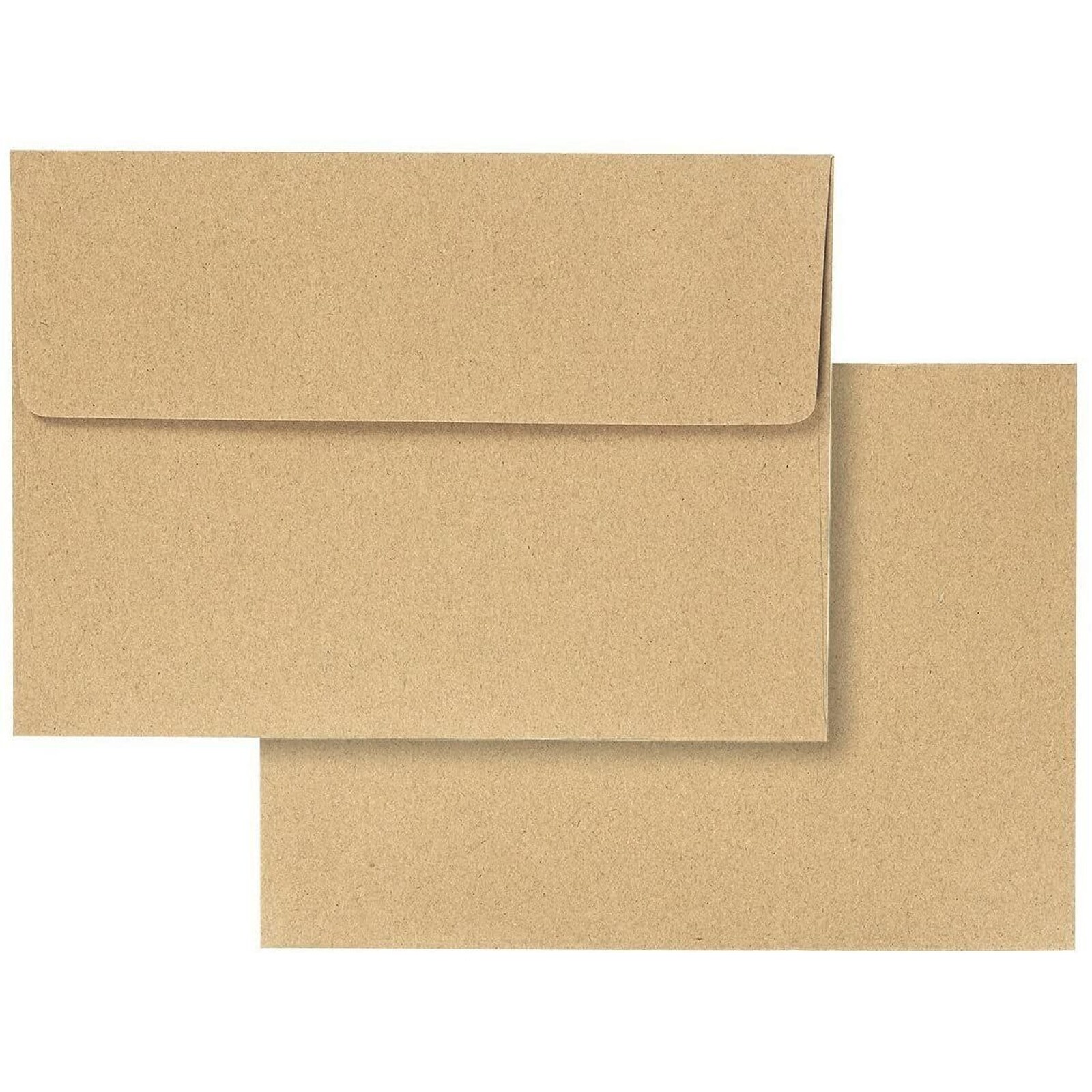100-Pack Brown Kraft Paper A7 Envelopes for 5"x7" Greeting Cards Photos ...