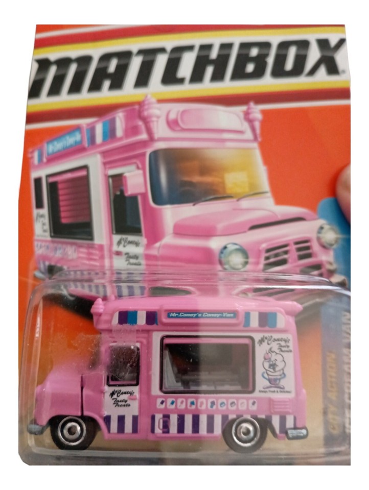 Matchbox 1/64 Diecast City Action Pink Ice Cream Van | eBay
