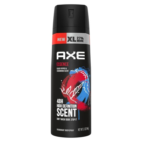 AXE Essence Deodorant Body Spray for Men, Black Pepper & Cedarwood, 5.1 ...