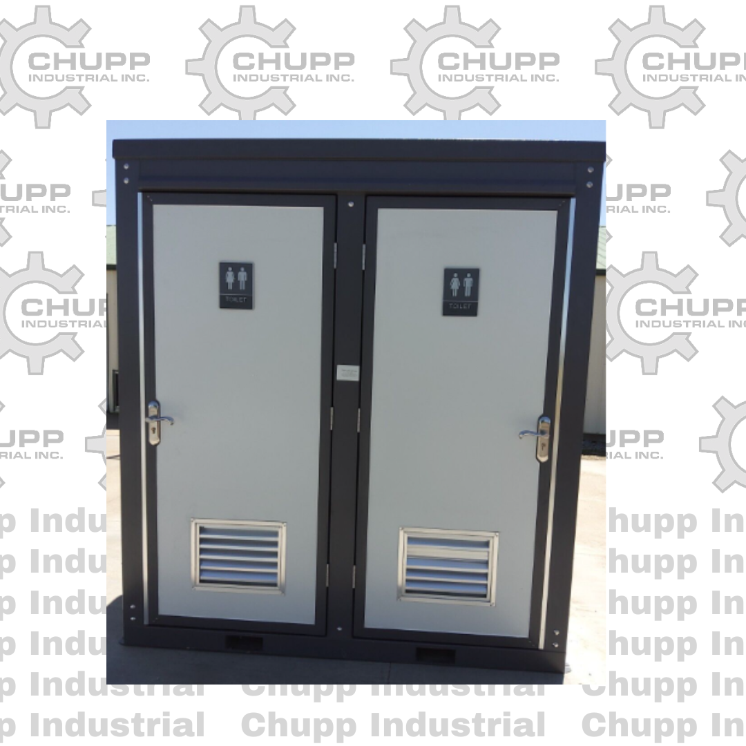 Outdoor Dual Portable Restroom Mobile Bathroom w/ Sink Toilet 110V ...