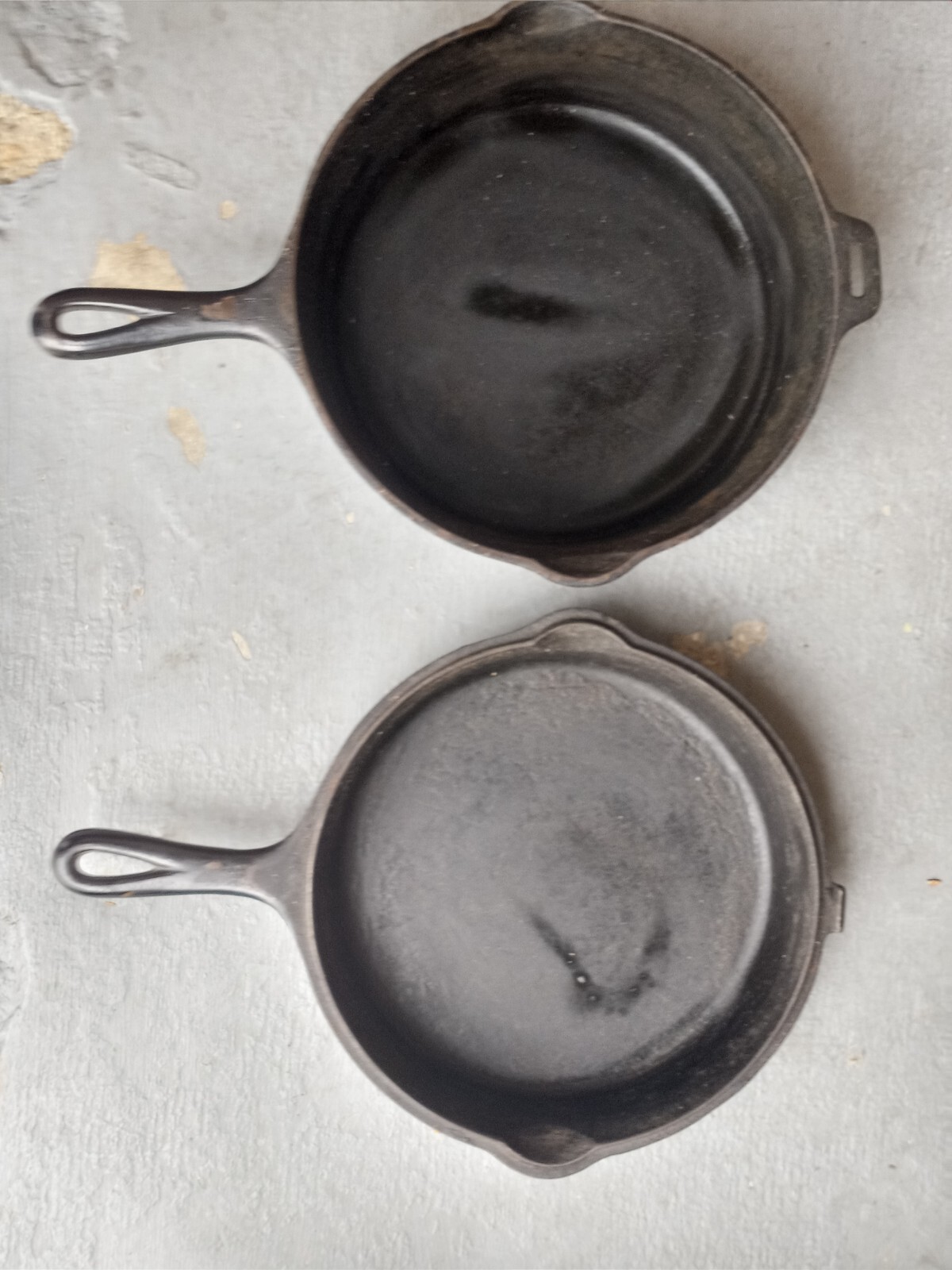 Griswold Cast Iron #80 Deep Double Skillet with Hinged Lid No Wobble ...