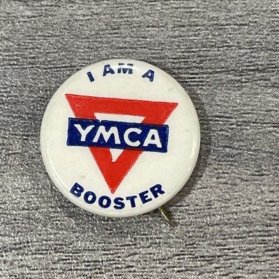 Vintage I Am A YMCA Booster Button Pin PB9J | eBay