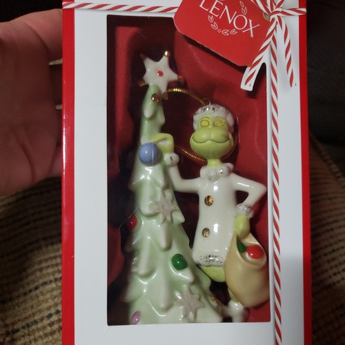 Lenox - Greedy Grinch - Annual Grinch Ornament - 2018 - Dr Seuss 5.25 ...