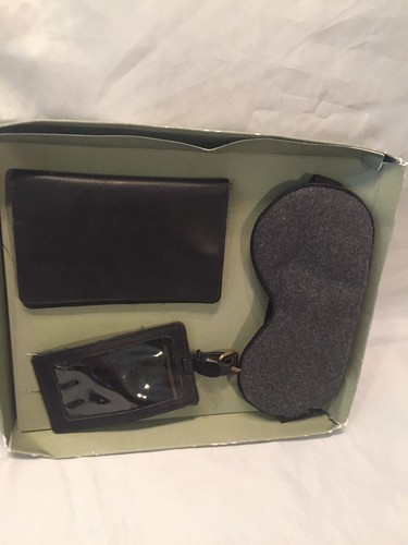 New Open Box Goodfellow & Co Black Travel Passport Wallet Luggage Tag ...