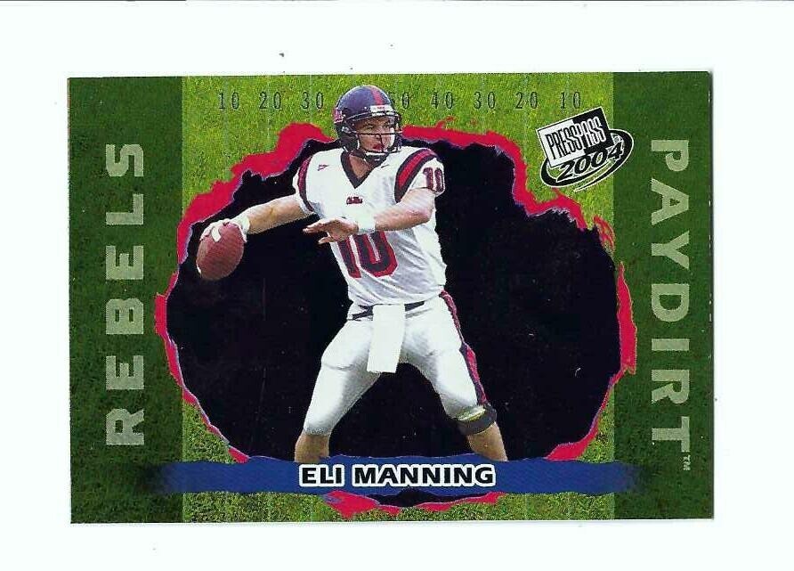 2004 Press Pass Eli Manning Big Numbers #BN 15 PWE | eBay