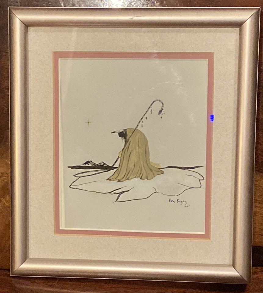 94’ original art painting signed Ben Begaye Native American Indian ...