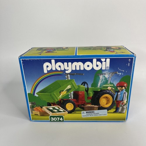 Playmobil 3074 Green Tractor - Farm Series (1999/Retired) Brand New ...