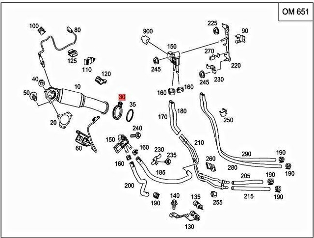 Genuine Mercedes-Benz Profile Clamp F EXHA 0009953433 OEM for sale ...