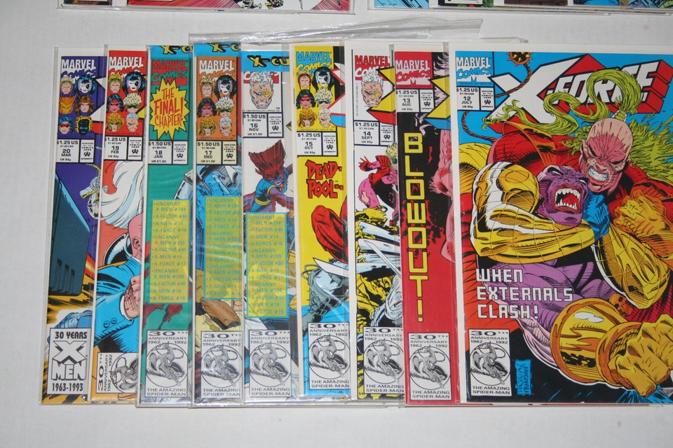 X-Force (1991) #1-25, Annual #1, 2 (missing 2, 11) NM! Deadpool! 8 1st ...