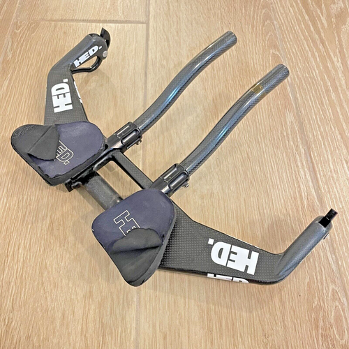 HED Integrated Carbon Fiber TT/Triathlon Basebar + Carbon Aero Bars 25 ...