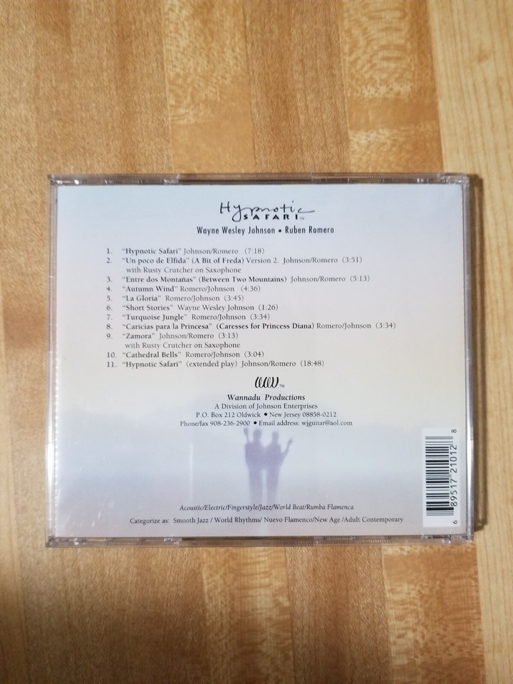 WAYNE WESLEY JOHNSON & RUBEN ROMERO HYPNOTIC SAFARI CD 689517210128| eBay