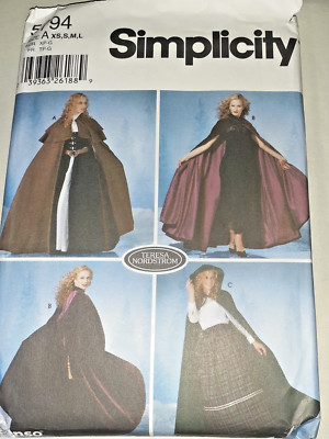 Simplicity Sewing Pattern 5794 Women's Cape Size XS S M L Teresa ...