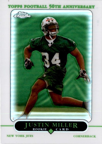 2005 Topps Chrome #222 Justin Miller Jets Refractors | eBay