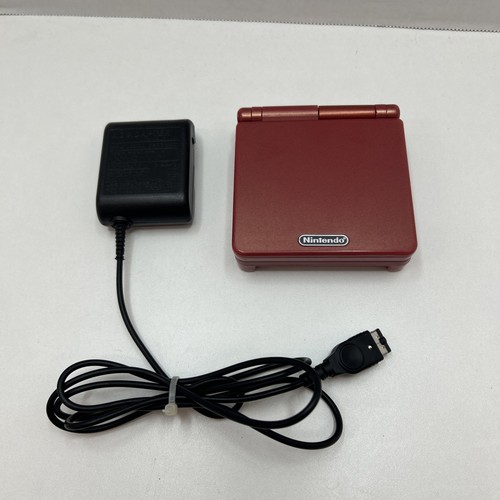 Nintendo Game Boy Advance SP AGS-001 C/AGS-JPN Red Console W/ Charger ...