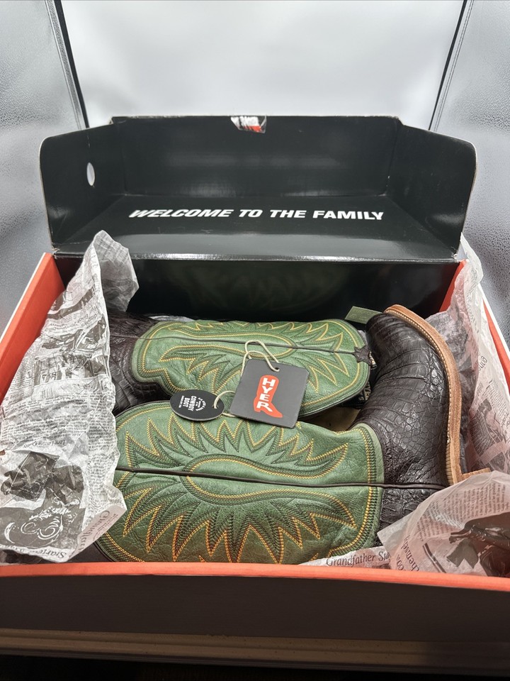 Ride HYER Cowboy Boots Spearville Mens 11 D - Caiman Belly & Goat ...