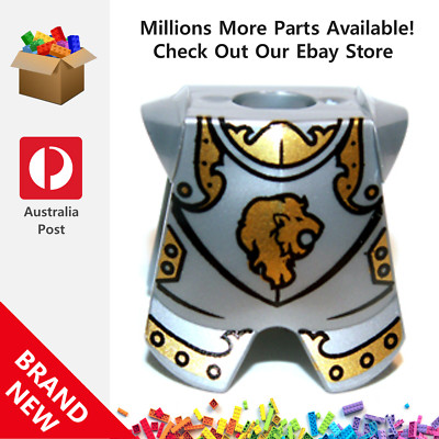 Genuine LEGO™ Silver Minifigure Armor Breastplate with Leg 2587 4612177 ...