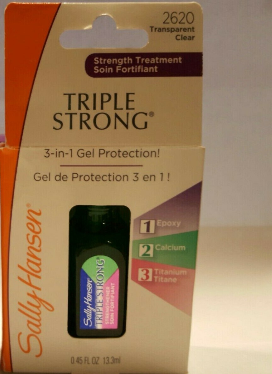 Sally+Hansen+Triple+Strong+Nail+Fortifier+Clear+2620 for sale online | eBay