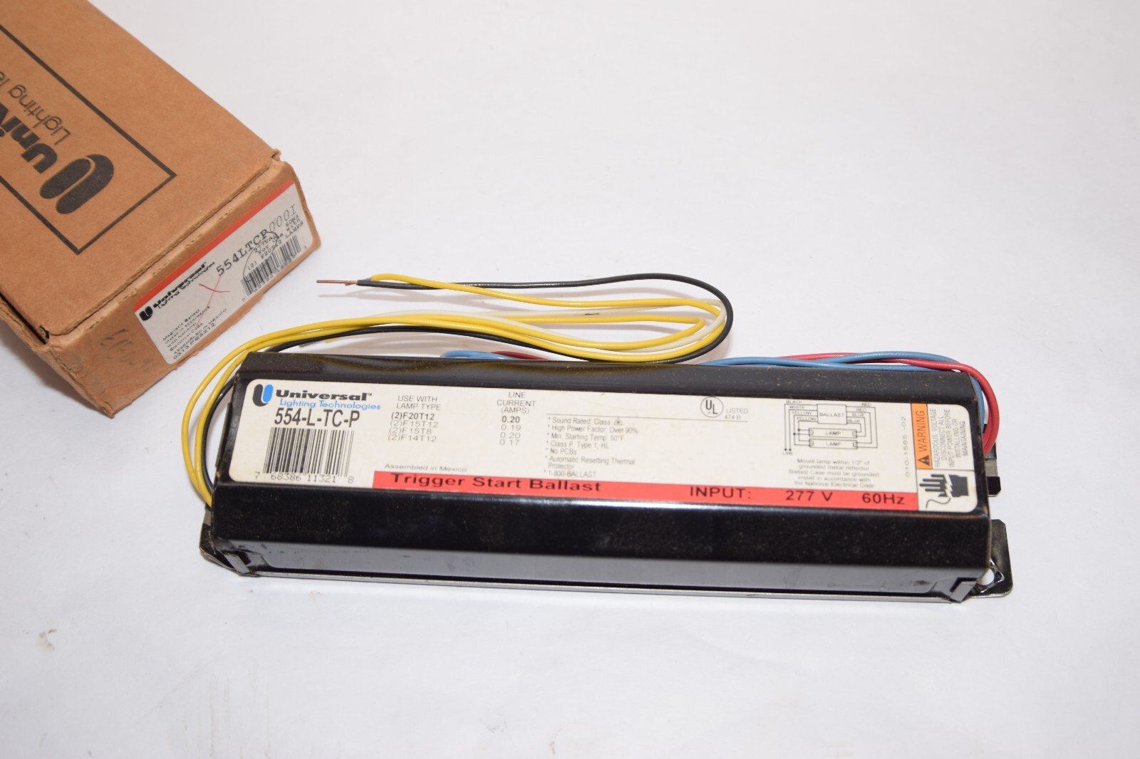 (NEW) UNIVERSAL LIGHTING TECHNOLOGIES 554-L-TC-P Trigger Start Ballast ...
