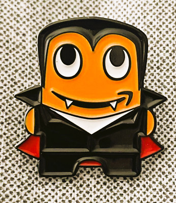Dracula Halloween Amazon Peccy Employee Pin | eBay
