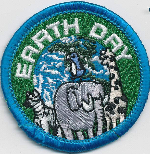 Girl Boy Cub EARTH DAY world Animals Event Patches Badge SCOUT GUIDE ...