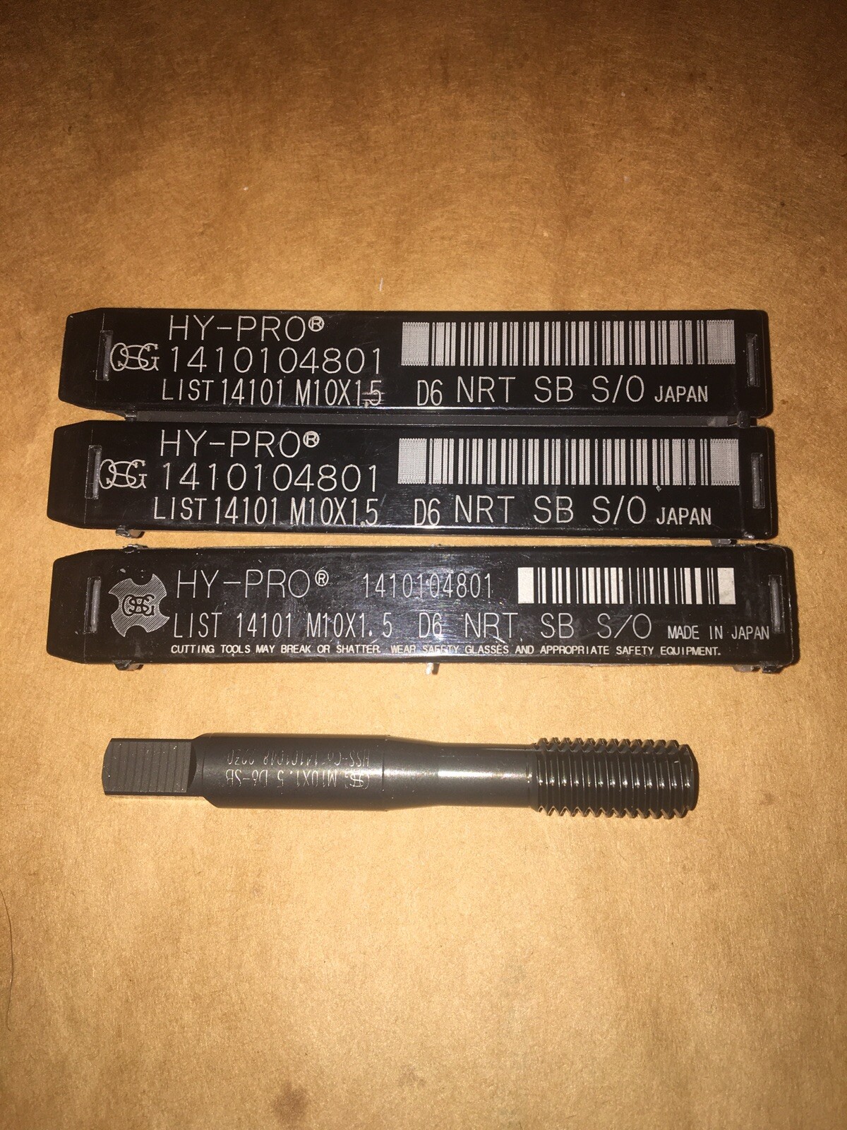 OSG HY-PRO 1410104801 M10X1.5 D6 NRT SB TAP S/O QTY 3 | eBay