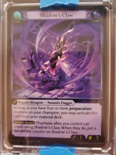 Grand Archive TCG Shadow's Claw 034 Ultra Rare Foil NM Mercurial Heart ...