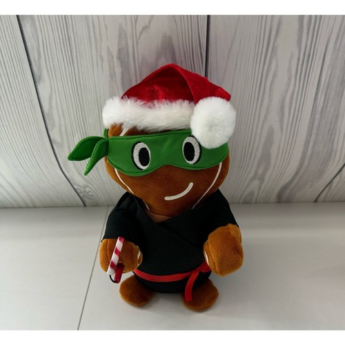 Gemmy Animated Singing Kung Fu Gingerbread Man Christmas Ninja Cookie 9 ...