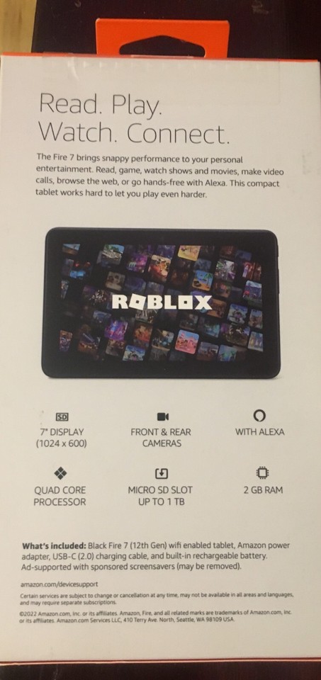 BRAND NEW Amazon Fire 7 (Latest 12th gen 2022) 7” tablet w Wi-Fi Alexa ...