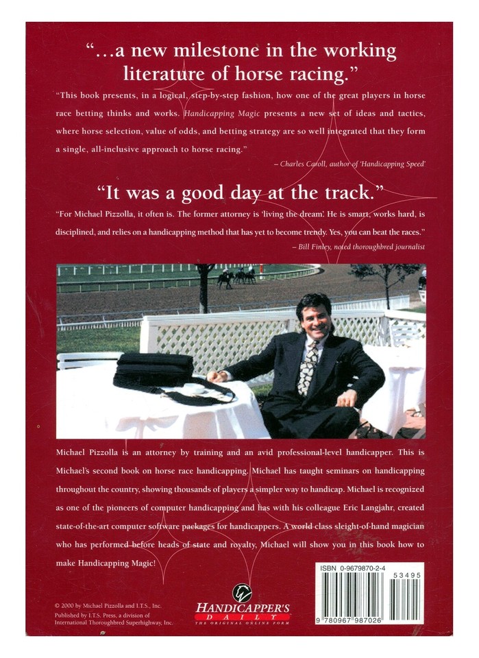 Handicapping Magic by Michael Pizzolla PB 2001 Horse Racing - Betting ...
