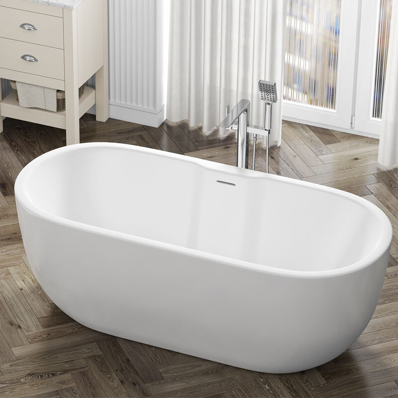 1415 x 750 Double Ended Modern Designer Freestanding Bath | eBay UK