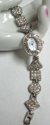 GIOVANNI Beverly Hills Glamorous Rhinestone Statement Watch Bracelet | eBay