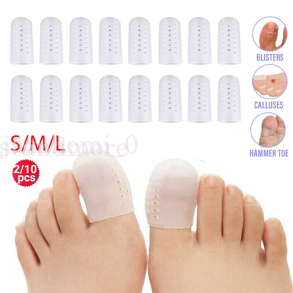 Up 10 PCS Gel Big Toe Protector Cover Caps Prevent Ingrown Toenail ...
