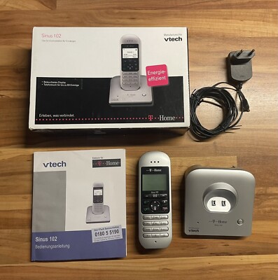 Sinus 102 schnurloses Telefon mit Originalverpackung, Ladestation und Netzteil | eBay.de