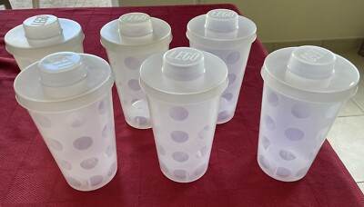 6x cups from LEGO Pick A Brick with lids, large, LEGO storage container ...