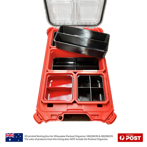 Milwaukee 48228435 & 48228430 Packout - Long Nesting Tray/Bin | eBay ...