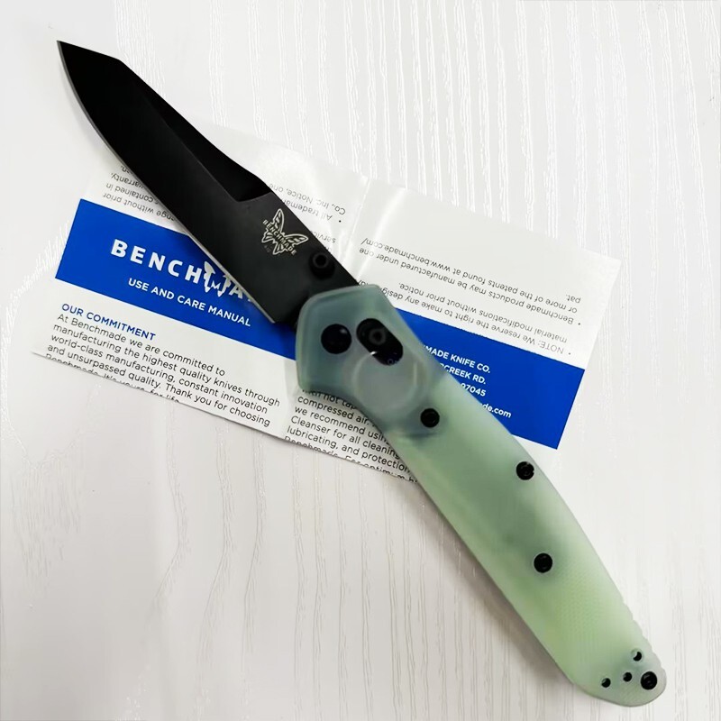 Benchmade 940BK-2004 Osborne AXIS Black Blade G10 Jade Handle Folding ...