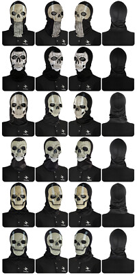 Call of Duty Skull Ghost Full Mask Cosplay Warzone Balaclava Skull ...