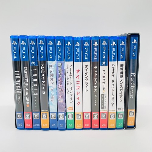PlayStation 4 PS4 Game Soft Disc Japanese Version Set of 14 Used Japan ...