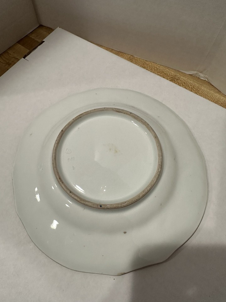 Hand Painted Royal Vienna Plate Marked With Impressed Blind Stamp And ...