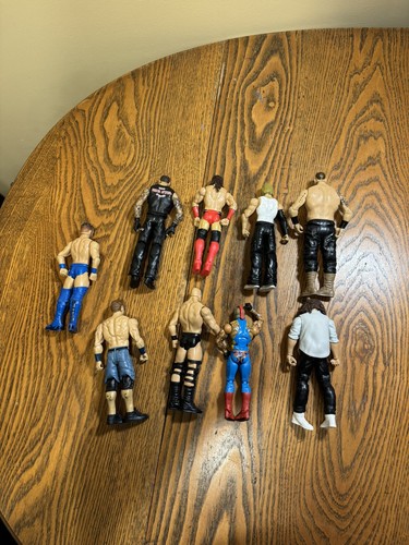 Lot Of 9 WWF WWE Wrestlers Action Figures | eBay