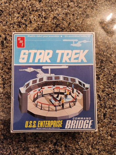 Vintage 1975 AMT Star Trek U.S.S. Enterprise Command Bridge Model Kit ...