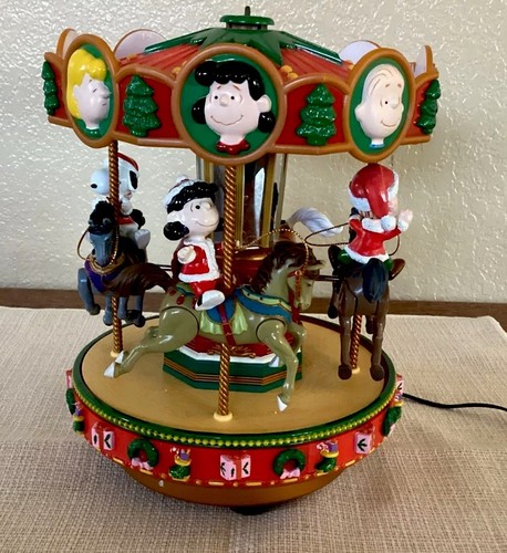Mr. Christmas Carousel, Peanuts Charlie Brown, Musical | eBay